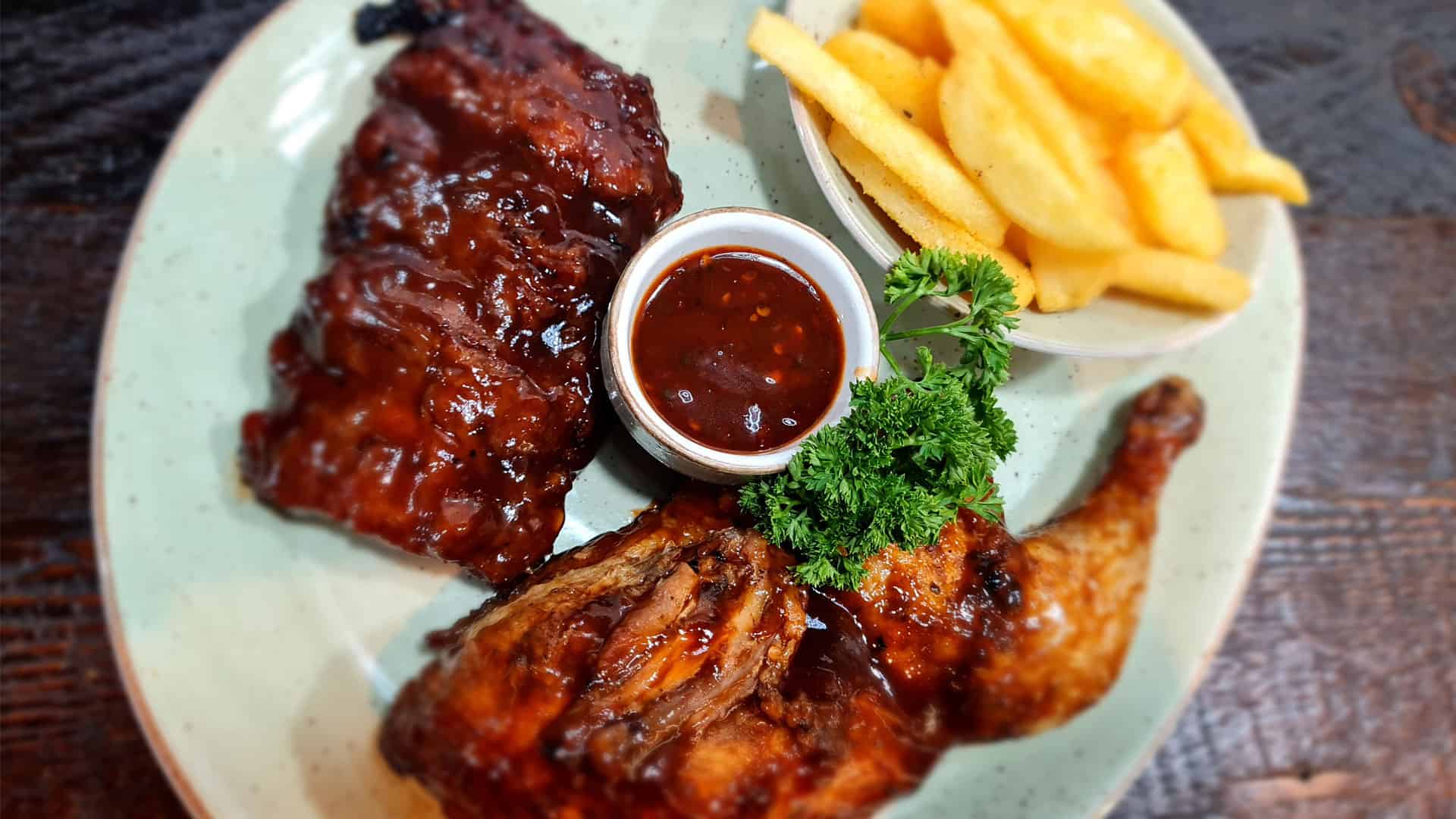 Cuban Coffee Shop – ½ Chicken & 300g Ribs - The Ridge