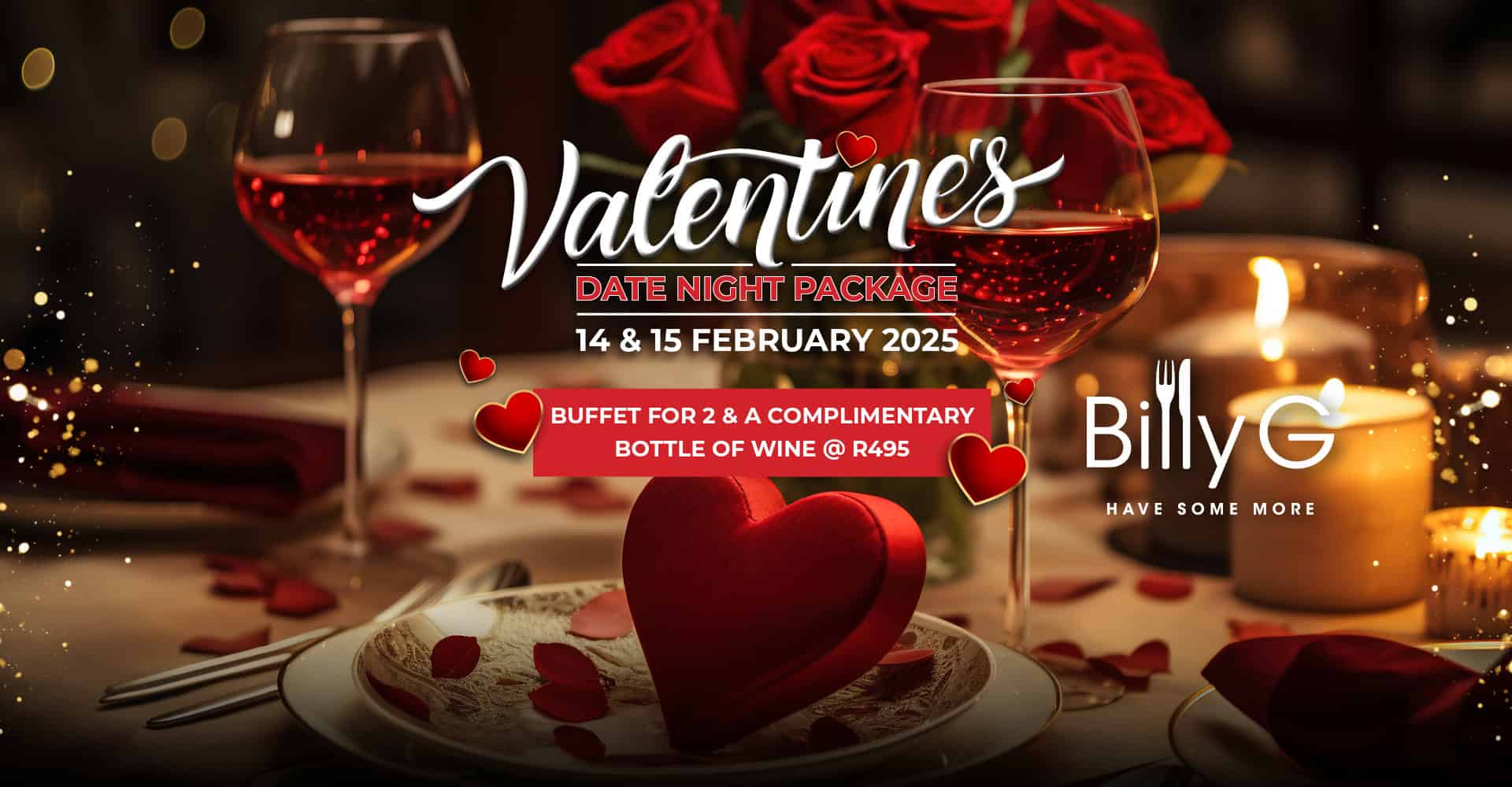 Valentine’s Special at Billy G - The Ridge